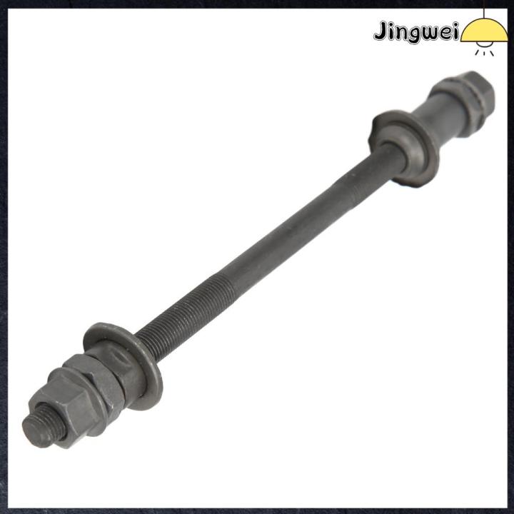 JINGWEI 190mm Length Mountain Bicycle Hub Axle 3/8 Inch Diameter Rear ...