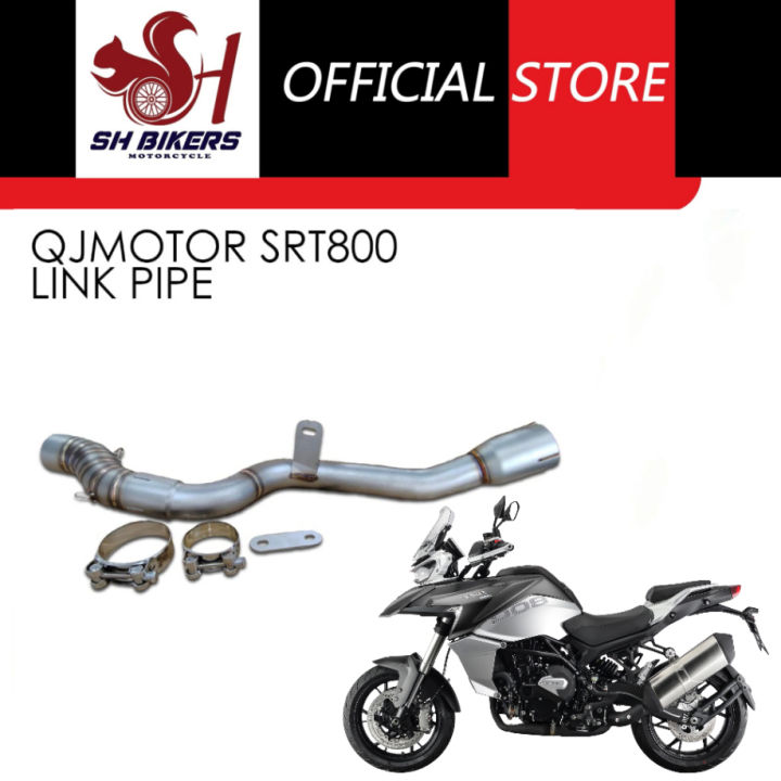 QJMotor SRT800 Link Pipe SRT 800 (Link Pipe ONLY) Muffler NOT Included ...