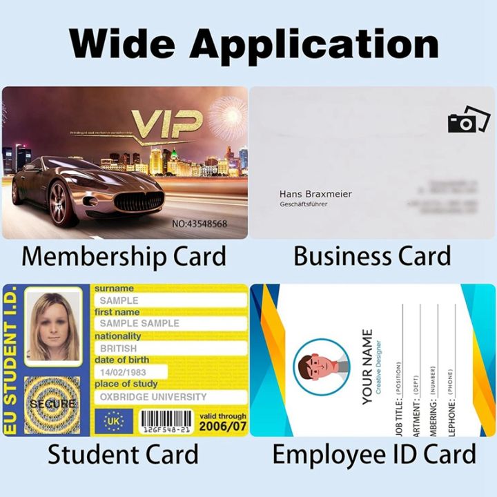 【TTONG Mall】Premium Blank PVC Cards, CR80 30Mil Graphic Quality White ...