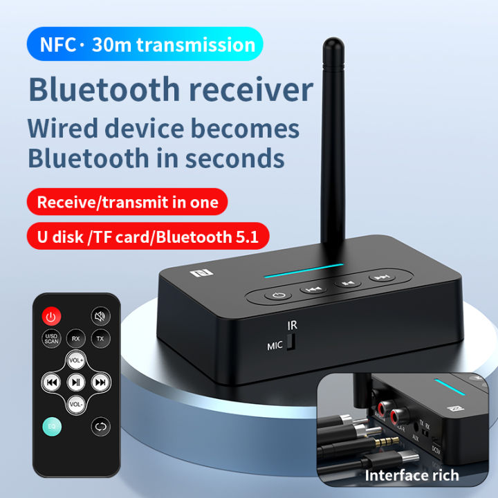 New 5.1 Bluetooth receiver receiving and transmitting three in one NFC ...