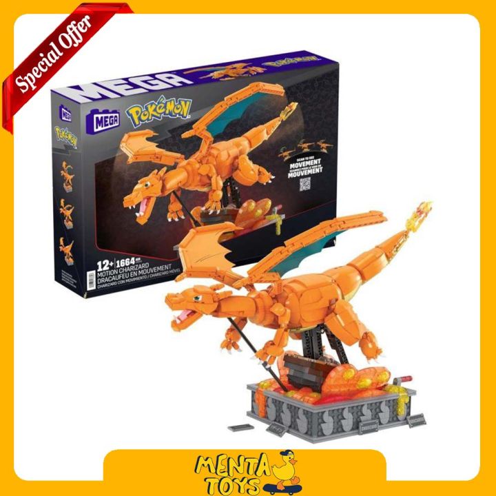 MEGA Bloks Pokemon Charizard Blocks Bricks Stacking Toys Kinetic Motion ...