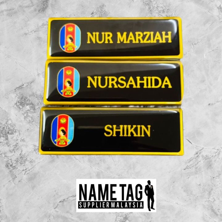 NAME TAG EPOXY METAL BAKAT (75x25MM) | Lazada