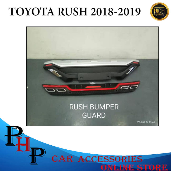 FRONT & REAR NUDGE BUMPER GUARD FOR TOYOTA RUSH 2018 - 2019 | Lazada PH