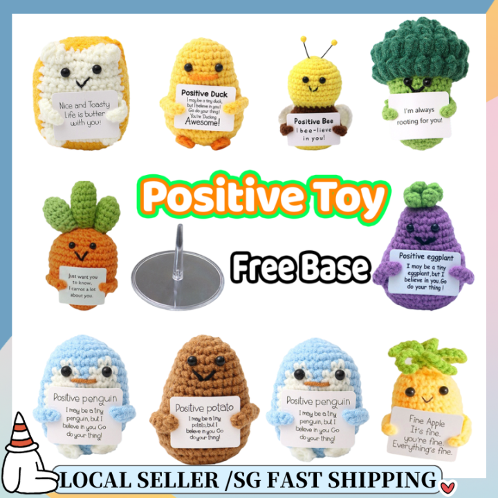 SG Positive Energy Emotional Toys Potatoes Crochet Pickle Knitted ...