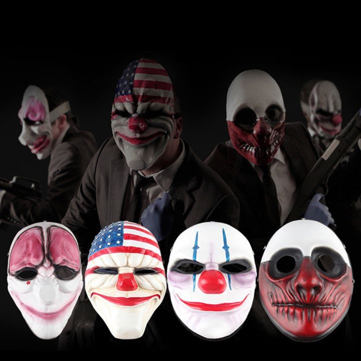 Payday 2 Theme Game Mask Halloween Horror Masquerade Cosplay Costume ...