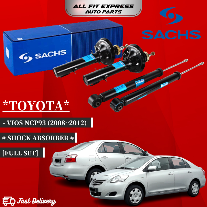 SACHS TOYOTA VIOS NCP93 (2008~2013) SHOCK ABSORBER FRONT (DEPAN) / REAR ...