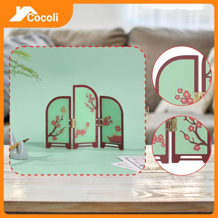 Cocoli Decorative Screen Mini Folding Screen Collectible Craft Table ...