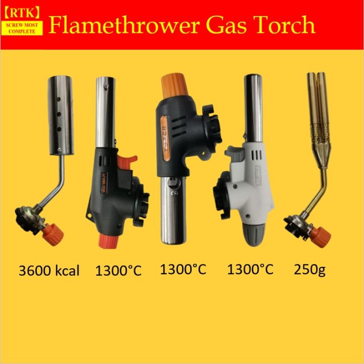 RTK Flamethrower Gas Torch 3600 kcal / 1300℃ / 250 grams | Lazada PH