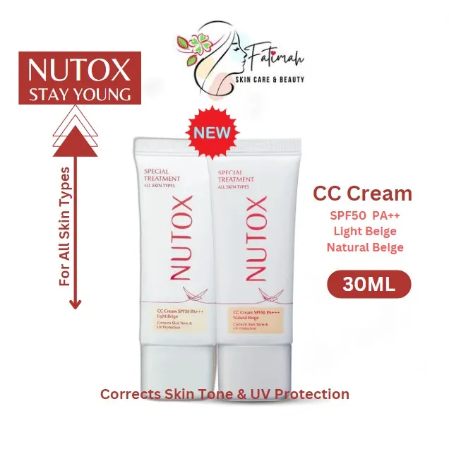NUTOX YOUTH RESTORING CC CREAM SPF50 PA++ LIGHT BEIGE / NATURAL BEIGE ...