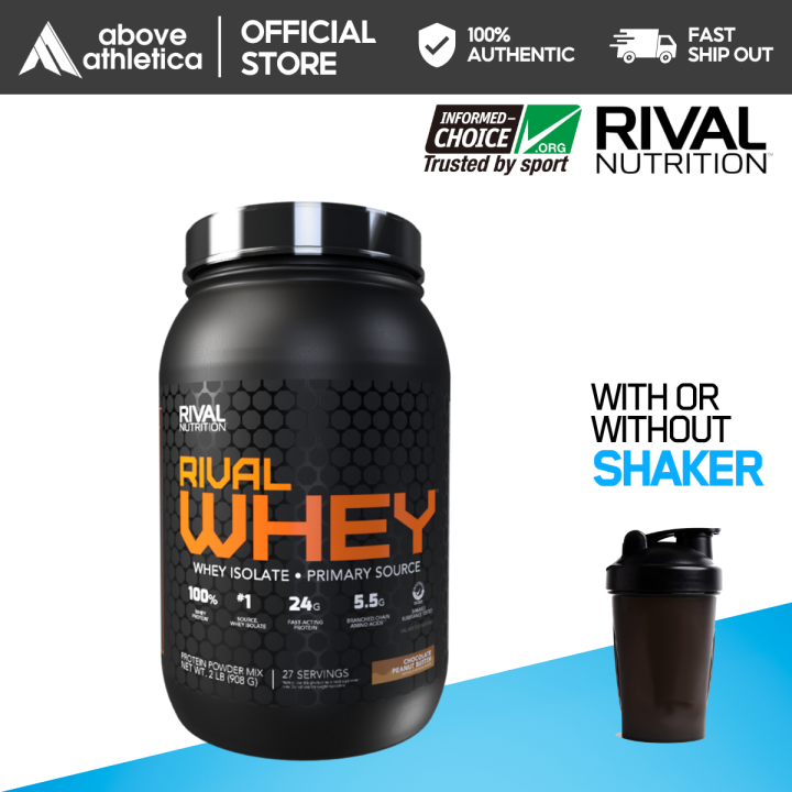 RIVALUS Rival Whey Protein Powder 2lbs - Cleanest Protein, Athlete's ...
