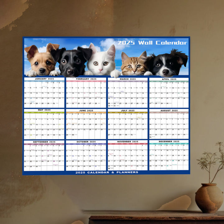 Davea Reversible Wall Calendar 2025 Yearly Wall Calendar 2025 2025 ...