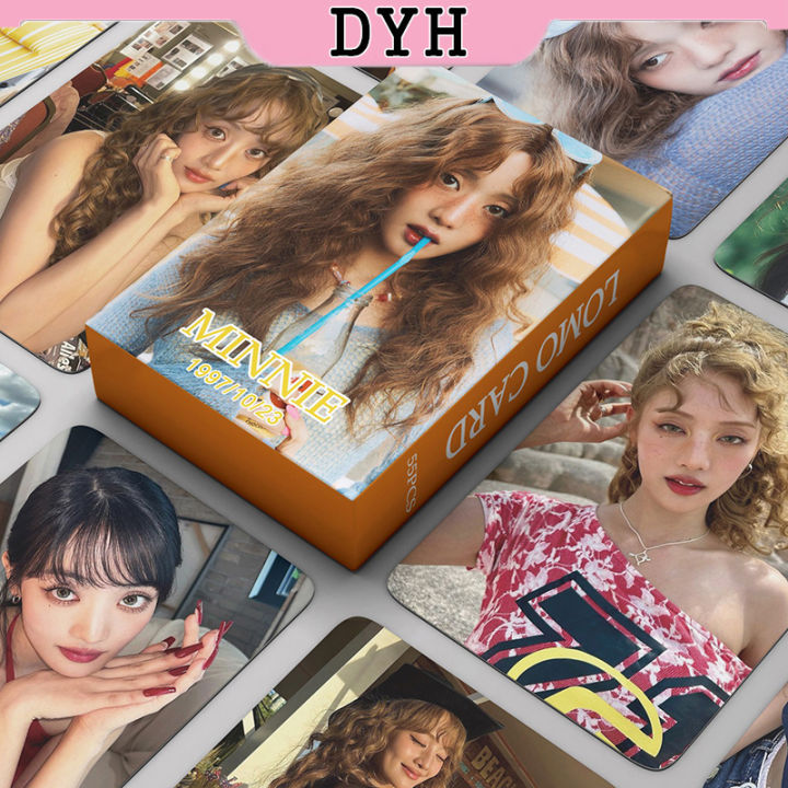 55pcs/box (G)I-DLE MINNIE Photocards I SWAY Album KPOP LOMO Card ...