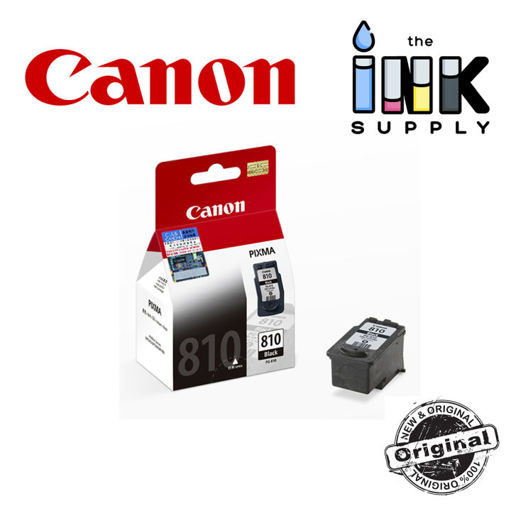 Canon Original Ink PG 810 / PG-810 / PG810 Black Cartridge Ink for IP ...