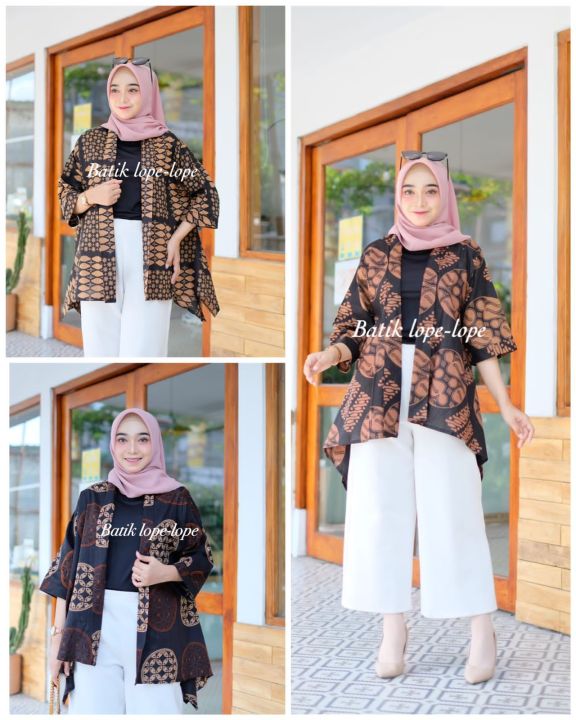 BOLERO BATIK WANITA// Blazer wanita modern kekinian motif batik ...