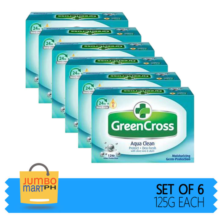 GREEN CROSS SOAP AQUA CLEAN 125G / SET OF 6 | Lazada PH