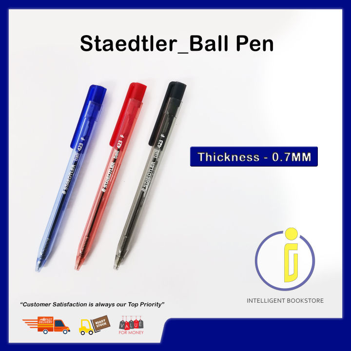[Intelligent] Staedtler Ball 423 F Ball Pen 0.7MM | Lazada
