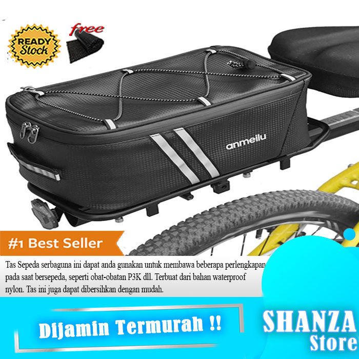 BISA COD - Tas Sepeda Bicycle Rear Carrier Bag Waterproof 7L / Tas ...