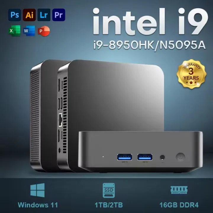 [3 Year Warranty] 2025 Performance Mini | Intel Core i9-8950HK, 16GB ...
