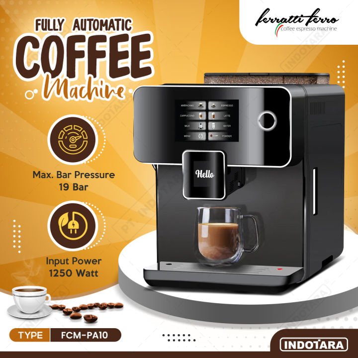 Mesin Kopi Otomatis Ferratti Ferro FCM-PA10 | Lazada Indonesia