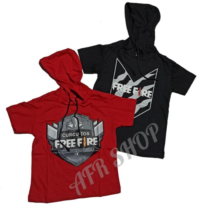 Baju Anak / Kaos Hoodie Anak / Free fire 2 tahun sampai 10 tahun ...