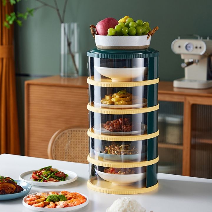 5 LAYER PREMIUM FOOD COVER / STACKABLE MULTI LAYER DISH COVER / FOOD ...