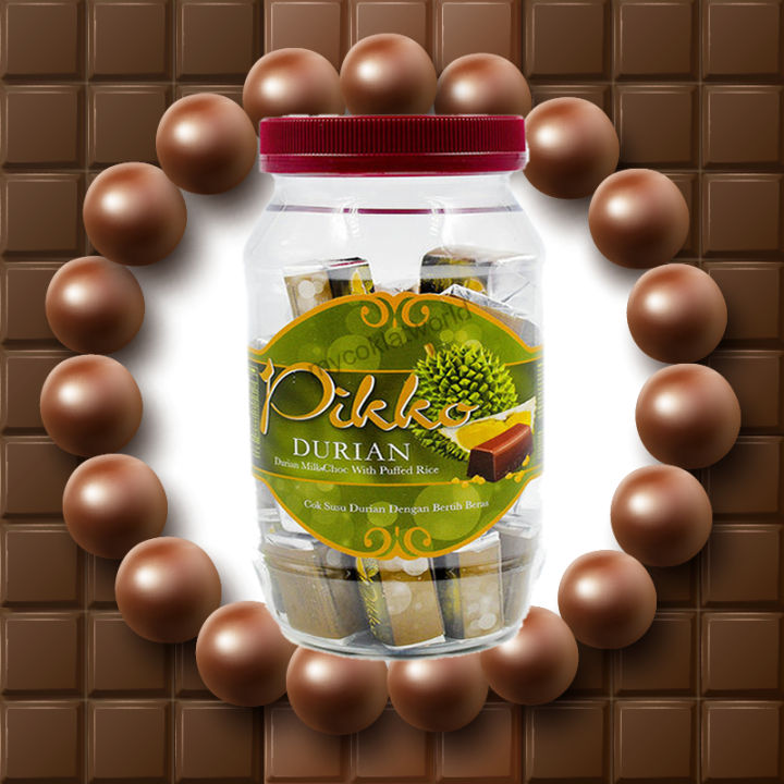 BERYL'S PIKKO Durian Chocolate with puffed Rice 250g | Lazada