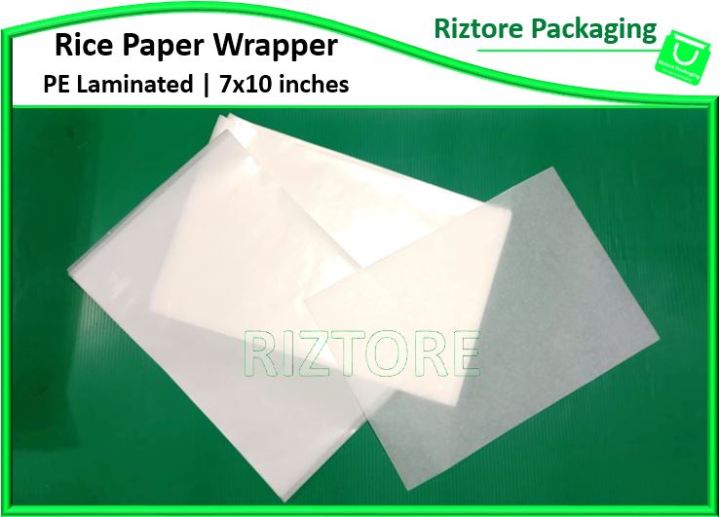 100Pcs/Pack Rice Wrapper/Burger Wrapper/Food Liner (PE Laminated ...