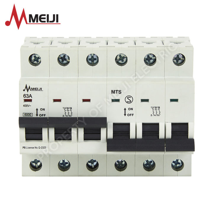 Manual Transfer Switch 3Pole [Meiji MTS Electrical Line Breaker] MTS-3P ...