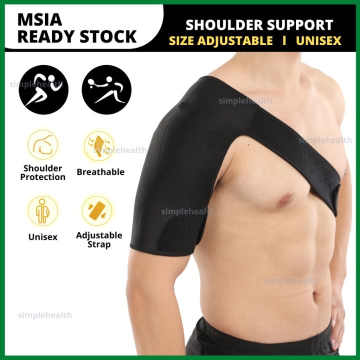 Adjustable Shoulder Support Brace Strap Joint Sport Gym Gears Bandage ...
