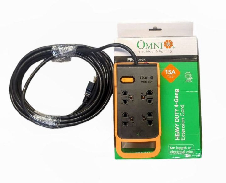 OMNI HEAVY DUTY 4-GANG EXTENSION CORD - WRO-204 | Lazada PH