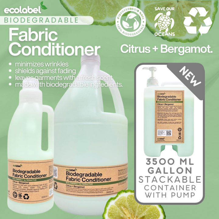 Eco-friendly Fabric Conditioner 100% Biodegradable Sustainable Natural ...
