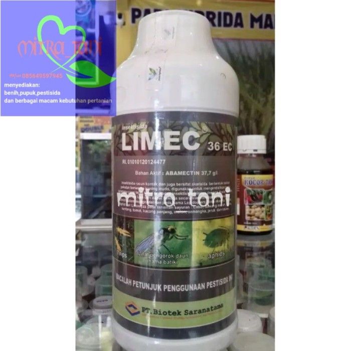 insektisida kontak dan akarisida abamectin LIMEC 36EC 1 liter | Lazada ...