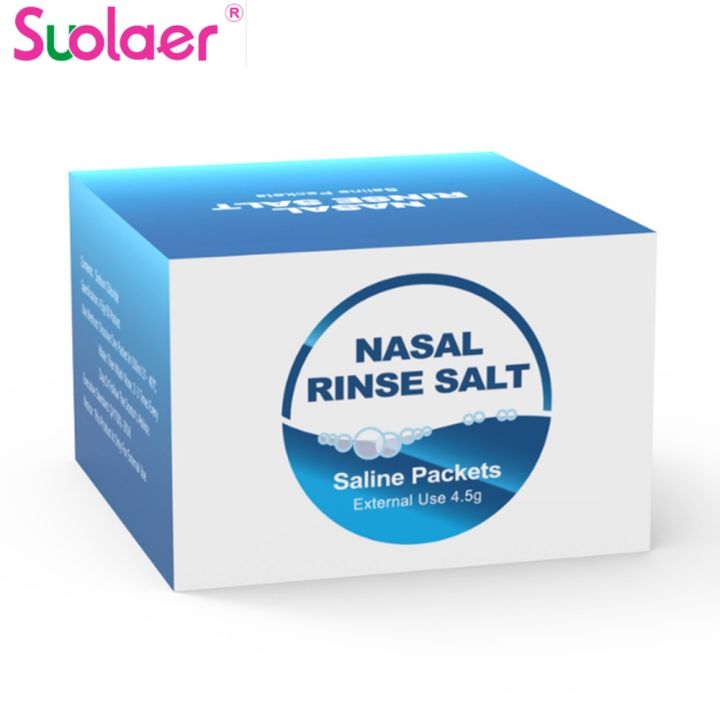 Suolaer 4.5/2.7g Nose Cleaner Salt Nasal Wash Salt For Allergies Relief ...
