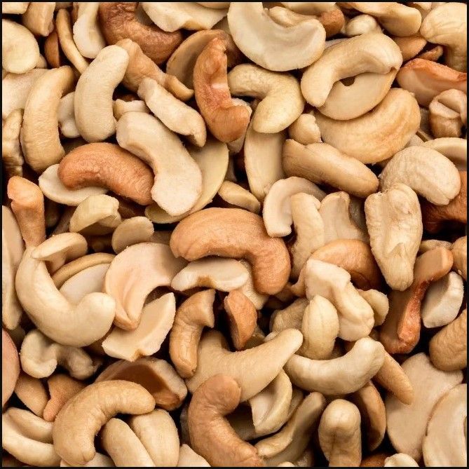 ROASTED SPLIT CASHEW | NO SALT AND NO OIL | ASL TRADING 50G 100G ...