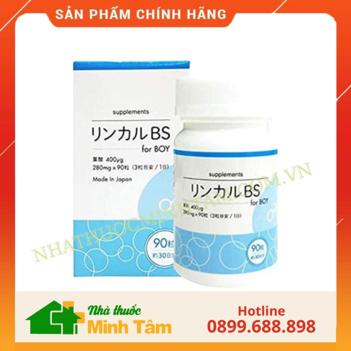 Viên uống tạo kiềm Nhật Bản - Rincal BS For Boy 90 viên Hỗ trợ sinh con ...