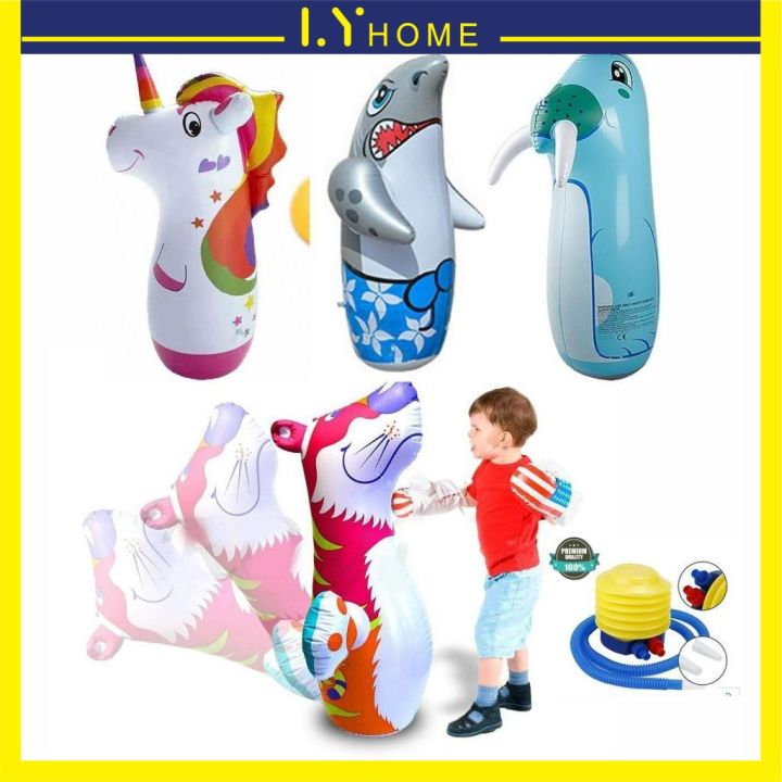 ☛80cm Kids Inflatable Boxing Punching Tumbler Punch Bag♒ | Lazada