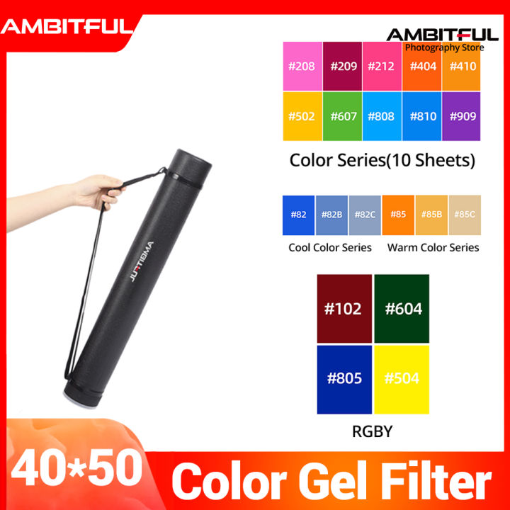 AMBITFUL 40*50cm Gel Color Filter with PB63 Storage Cartridge For ...
