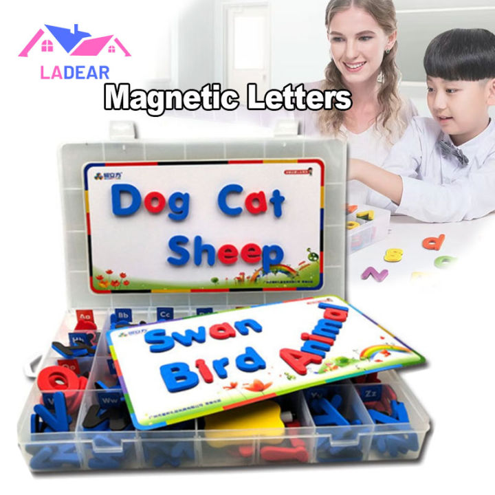 {SG} 104/208 Pcs Set Educational Toy Magnetic Alphabet Magnet Magnetic ...