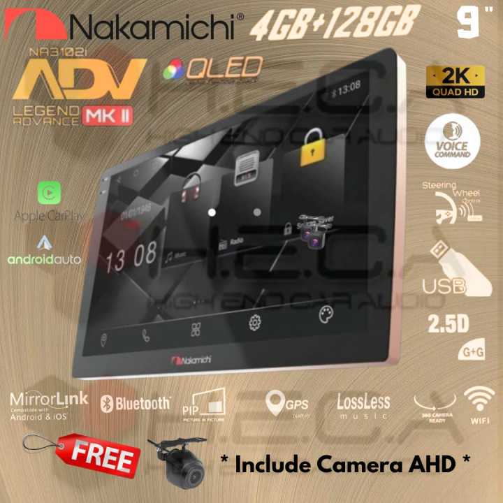 Nakamichi LEGEND ADV MKII 4/128 GB ADVANCE MK2 NA3102i Android 9" Head Unit Tape Mobil 9 inch ...