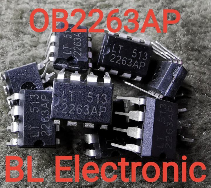 1ชิ้น OB2263AP ob2263 DIP-8 PWM ไอซีจ่ายไฟ Mixer อิเล็กทรอนิกส์ทั่วไป ...
