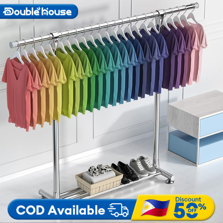Stainless Clothe Rack Double Poles Foldable Drying Rack Foldable ...