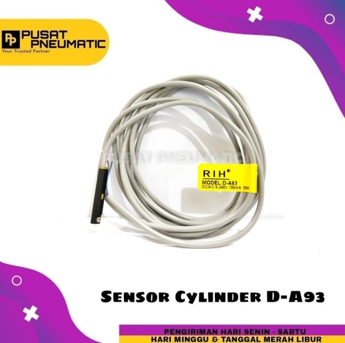 D-A93 SENSOR CYLINDER PNEUMATIC MAGNETIC REED SWITCH DA93 D - A93 ...