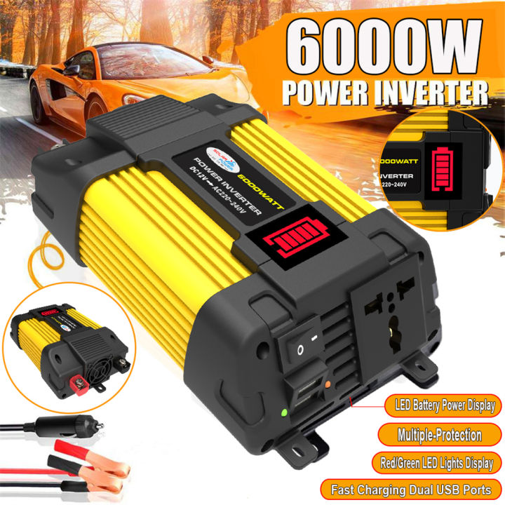 6000W Original Power Inverte Car Inverter DC12V To AC 220V Inverter ...