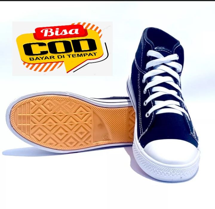 SEPATU BOT SERAGAM ANAK SEKOLAH BOT SOL KUNING TK-SD-SMP MURAH HITAM HI ...
