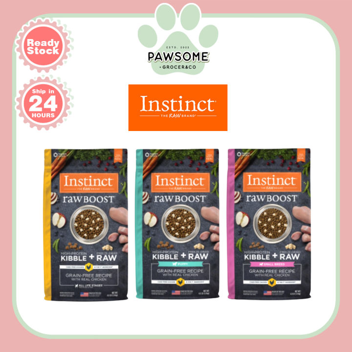 INSTINCT Dog Raw Boost Grain-Free Recipe with Real Chicken All Life ...