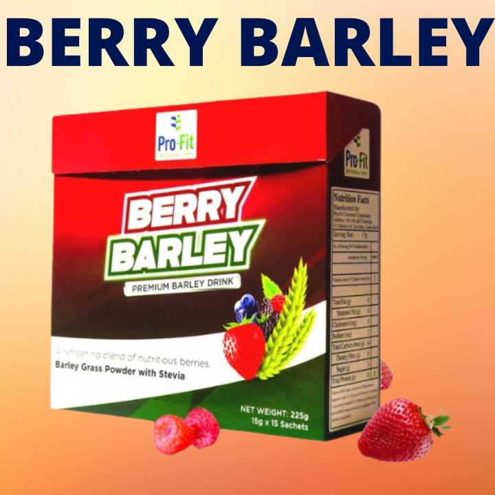 Set of Five Pro-Fit Berry Barley Premium Organic Barley Drink with ...