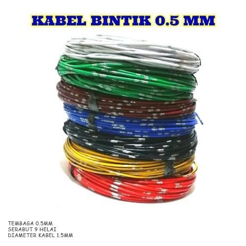 Kabel Serabut Tembaga Tebal Kabel Body Mobil Bintik 0.5mm | Lazada Indonesia