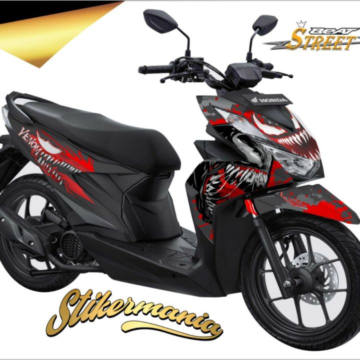 Decal Sticker Beat Street Variasi Venom Abu merah | Lazada Indonesia