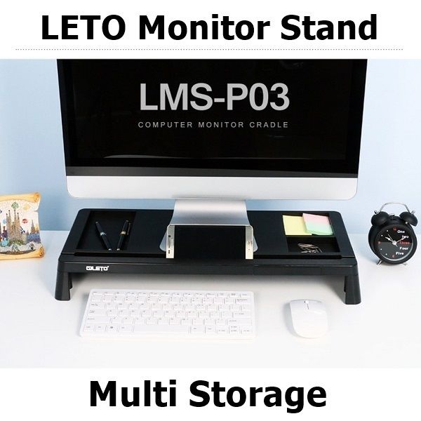 LMS-P03 Monitor Stand Cradle Desk Organizer. | Lazada PH