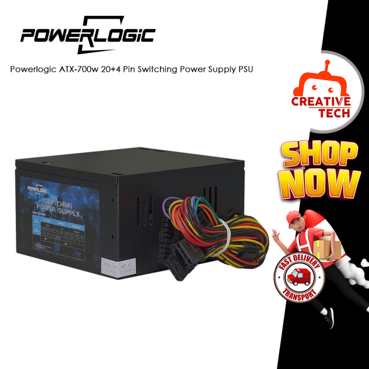 P700W Powerlogic ATX-700w 20+4 Pin Switching Power Supply PSU | Lazada PH